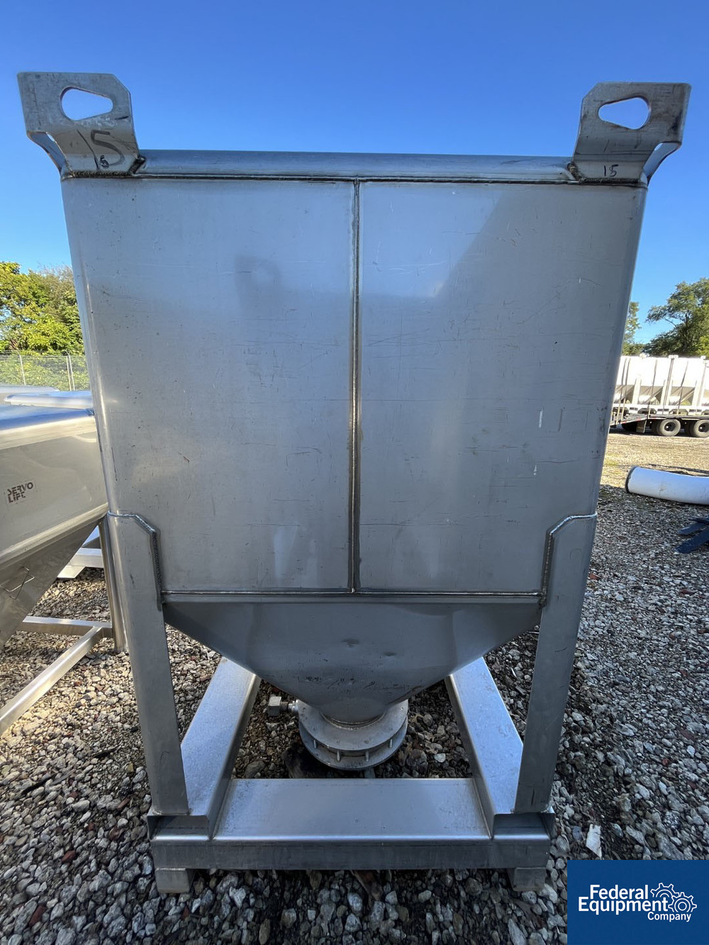 Custom Metalcracft Transtore Tote Bin, S/S | Federal Equipment Company