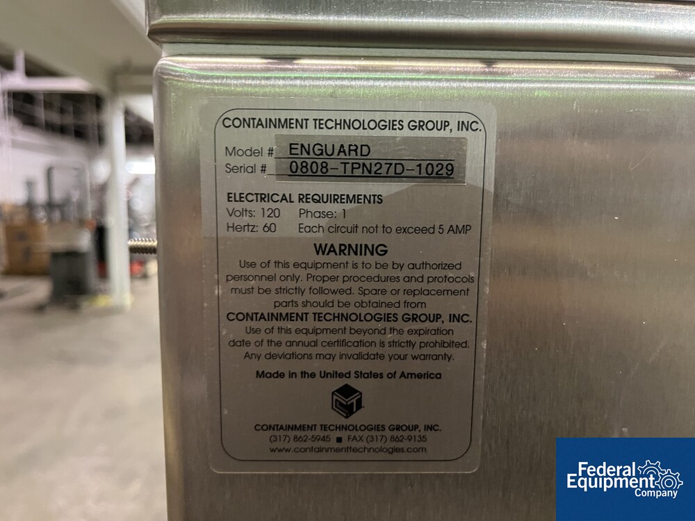 Containment Tech. Enguard Glove Box | Federal Equipment Company