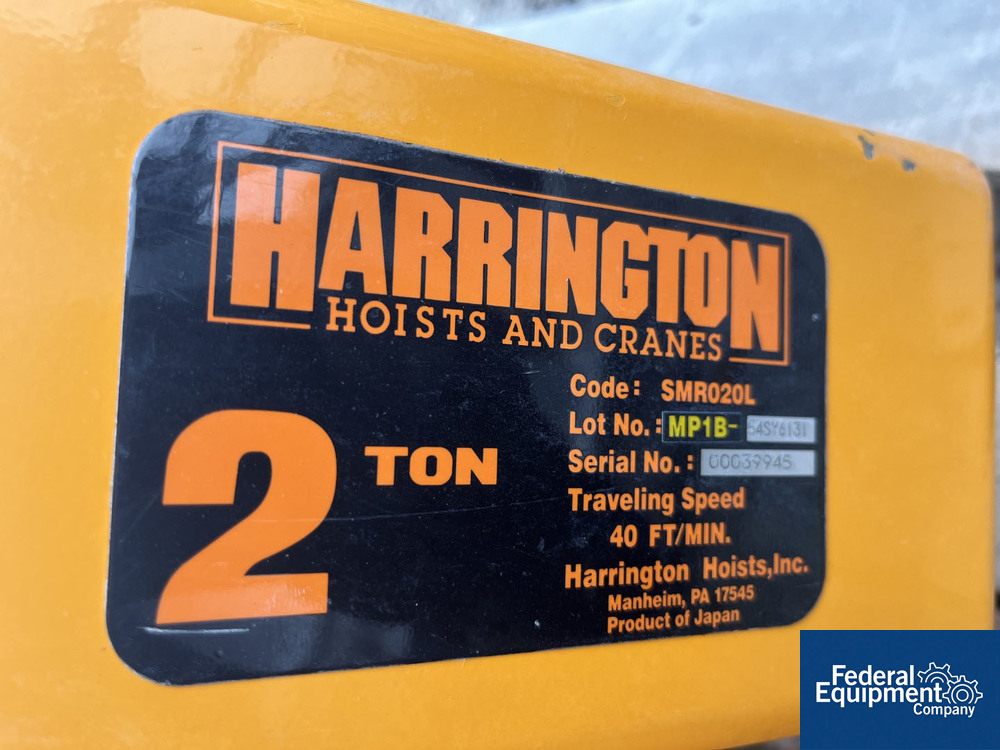 2 Ton Harrington Hoist, Size D | Federal Equipment Company