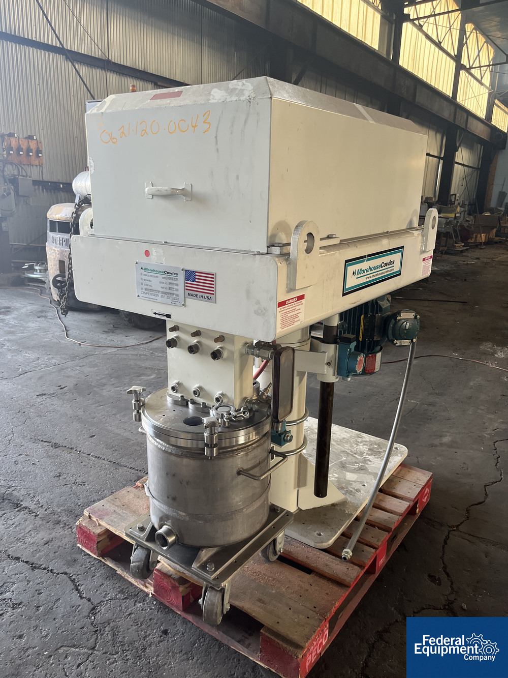 5 Gal Morehouse Cowles Triple Shaft Vacuum Mixer, Model VIscomax 3V-5-5 ...