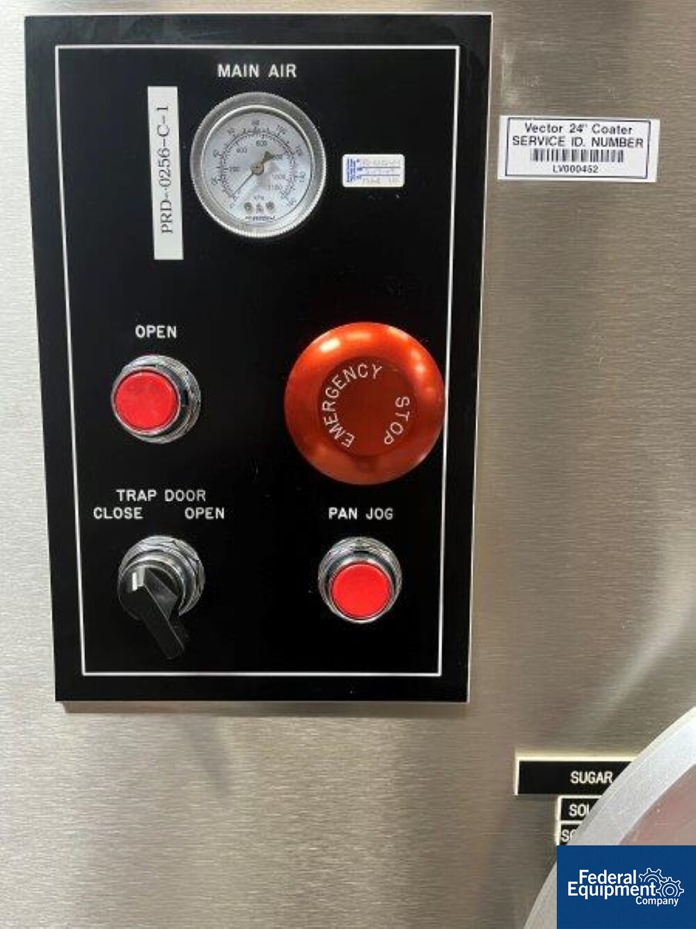 24" Vector HI-COATER, Model HC48/60, S/S | Federal Equipment Company