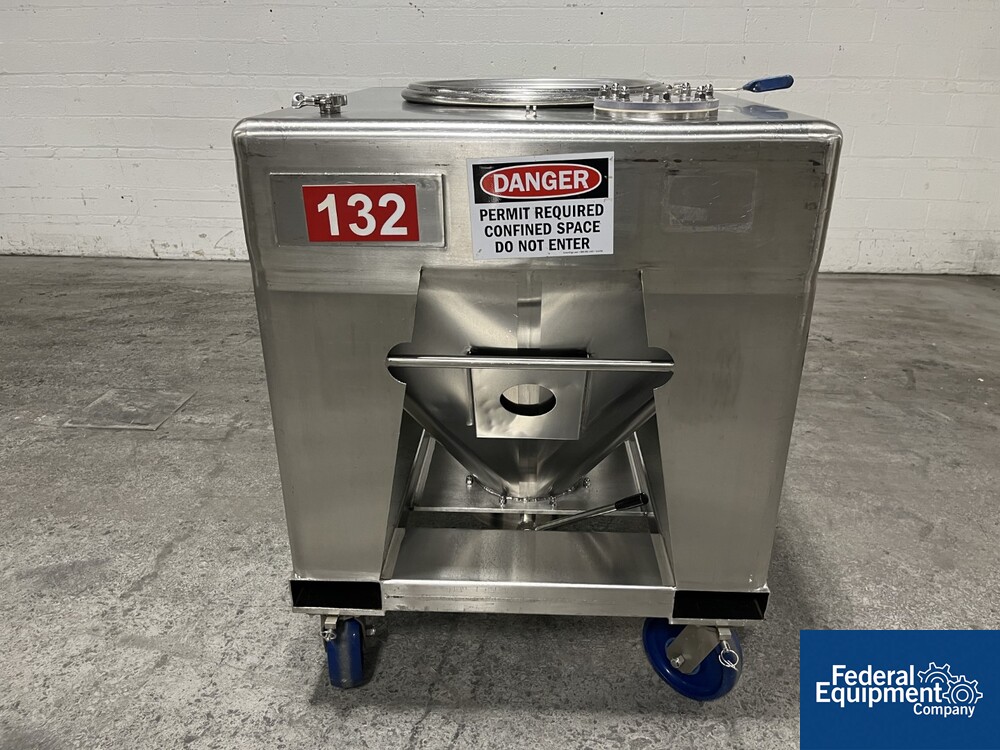 48" x 42" x 10" Tote Systems Stainless Steel Transfer Bins | Federal ...