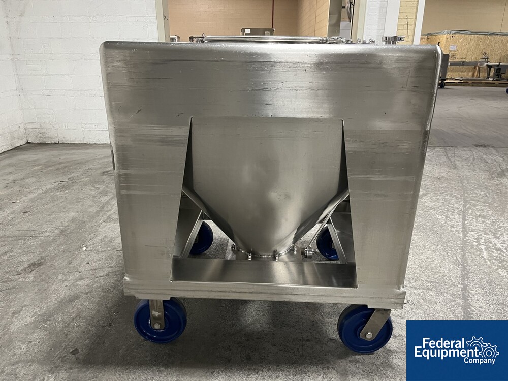 48" x 42" x 10" Tote Systems Stainless Steel Transfer Bins | Federal ...