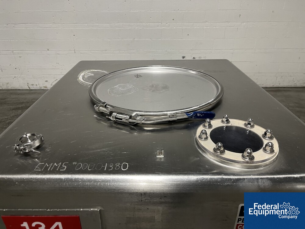 48" x 42" x 10" Tote Systems Stainless Steel Transfer Bins | Federal ...