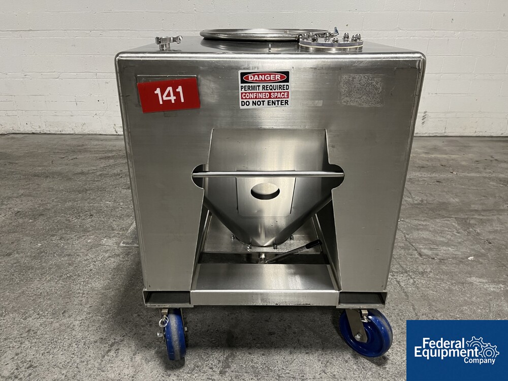 48" x 42" x 10" Tote Systems Stainless Steel Transfer Bins | Federal ...