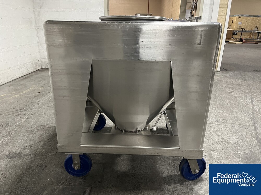 48" x 42" x 10" Tote Systems Stainless Steel Transfer Bins | Federal ...