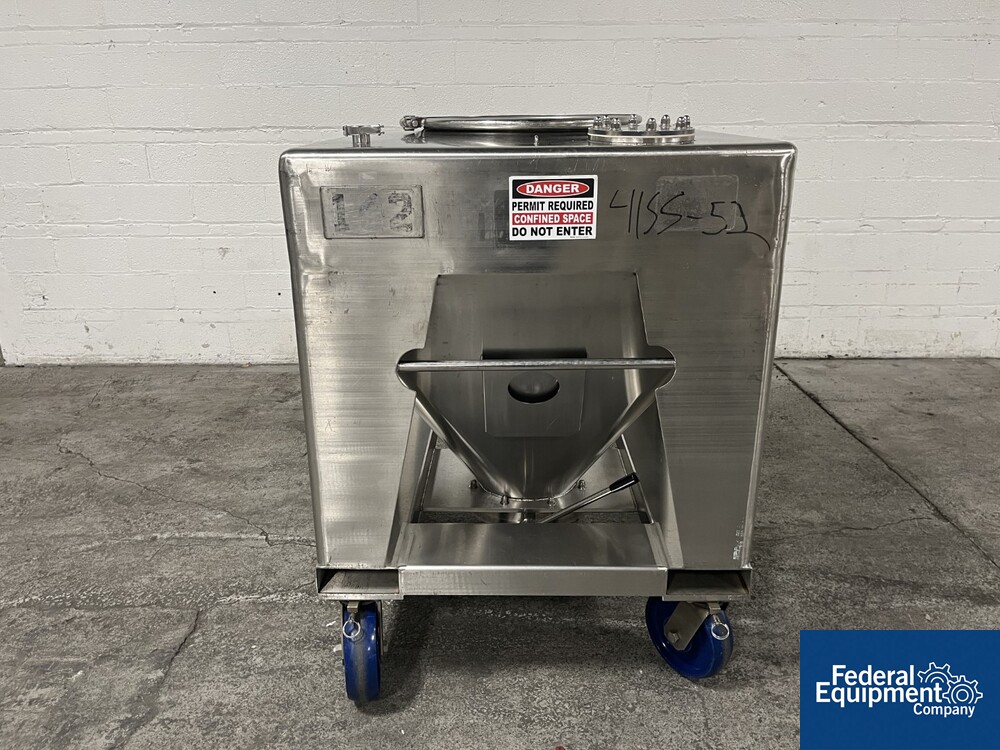 48" x 42" x 10" Tote Systems Stainless Steel Transfer Bins | Federal ...