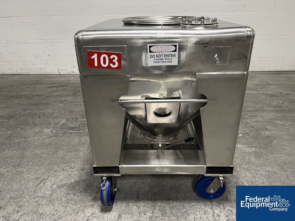 48" x 42" x 10" Tote Systems Stainless Steel Transfer Bins | Federal ...