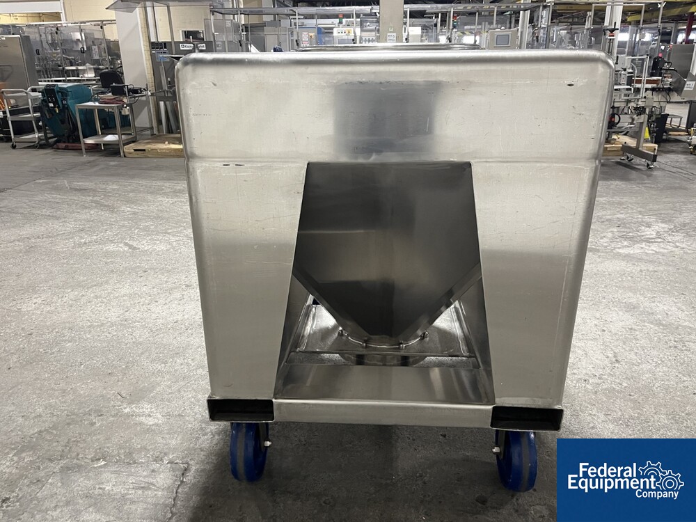 48" x 42" x 10" Tote Systems Stainless Steel Transfer Bins | Federal ...