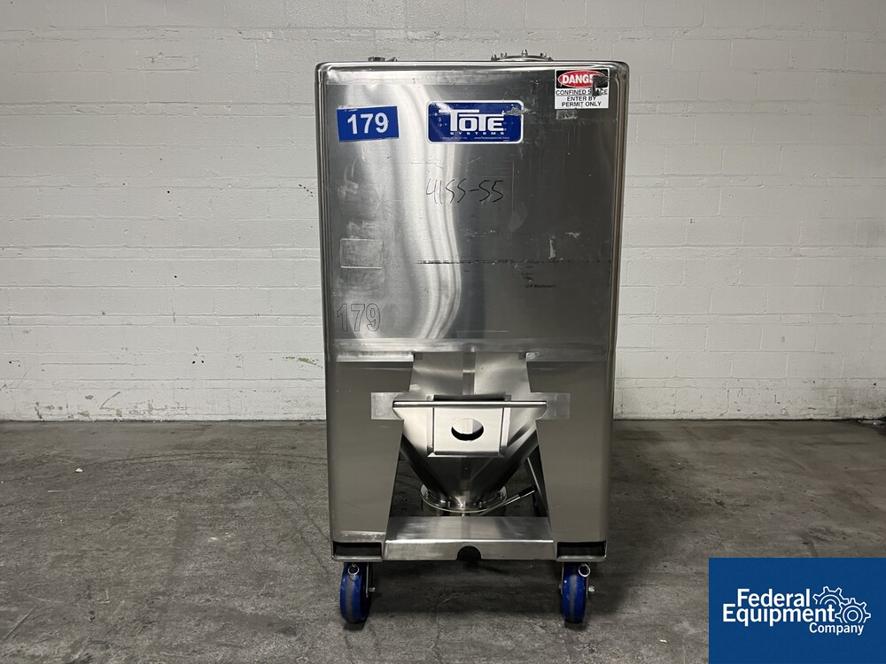 48" x 42" x 10" Tote Systems Stainless Steel Transfer Bins | Federal ...