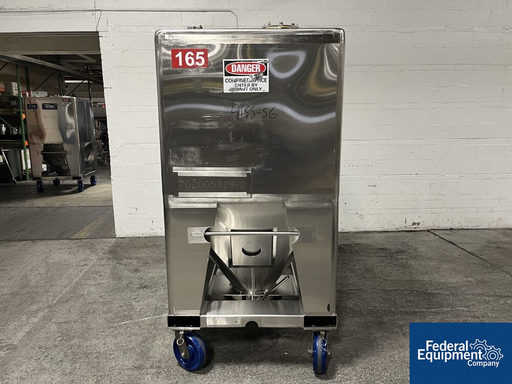 48" x 42" x 10" Tote Systems Stainless Steel Transfer Bins | Federal ...