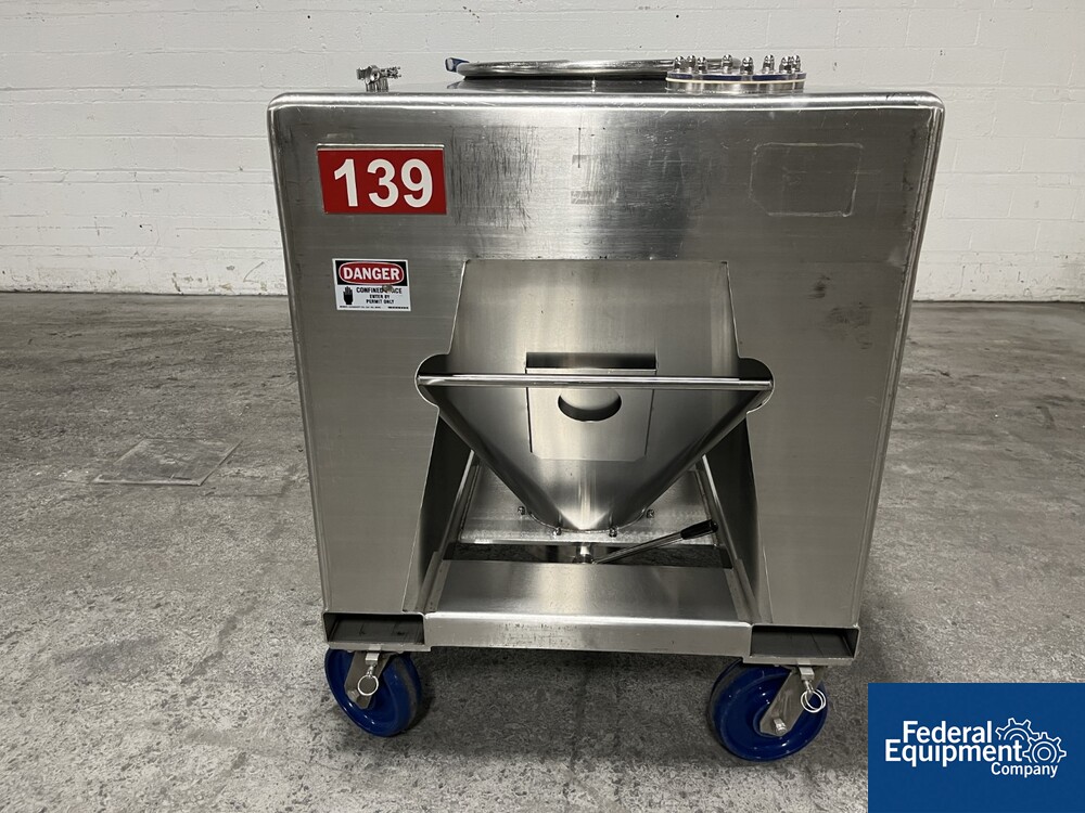 48" x 42" x 10" Tote Systems Stainless Steel Transfer Bins | Federal ...