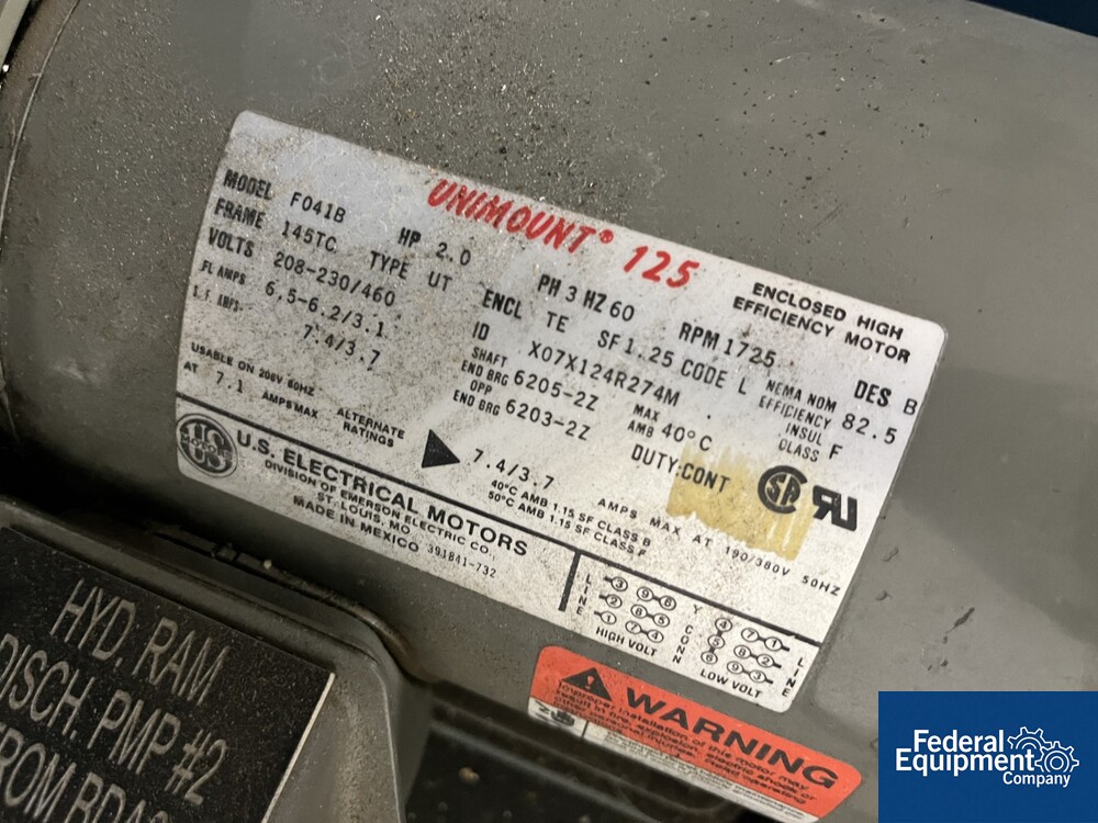 Ross Discharge Press, Model DIS-40 | Federal Equipment Company
