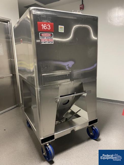 48" x 42" x 40" Tote Systems Stainless Steel Transfer Bins | Federal ...