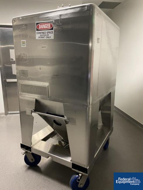 48" x 42" x 40" Tote Systems Stainless Steel Transfer Bins | Federal ...