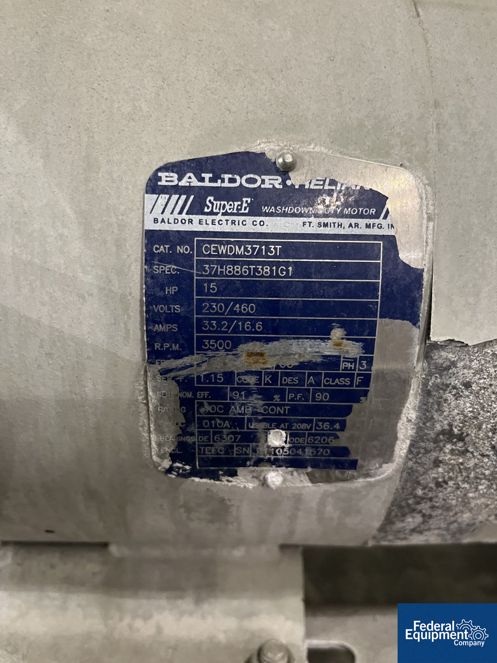 CIP System with 15 hp pump, S/S | Federal Equipment Company