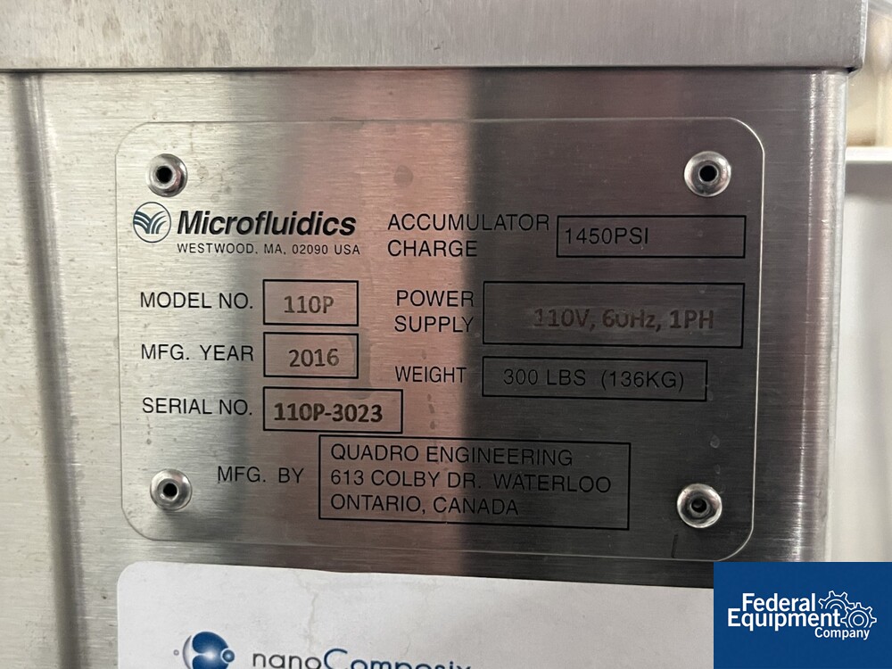 Microfluidics M-110P System | Federal Equipment Company