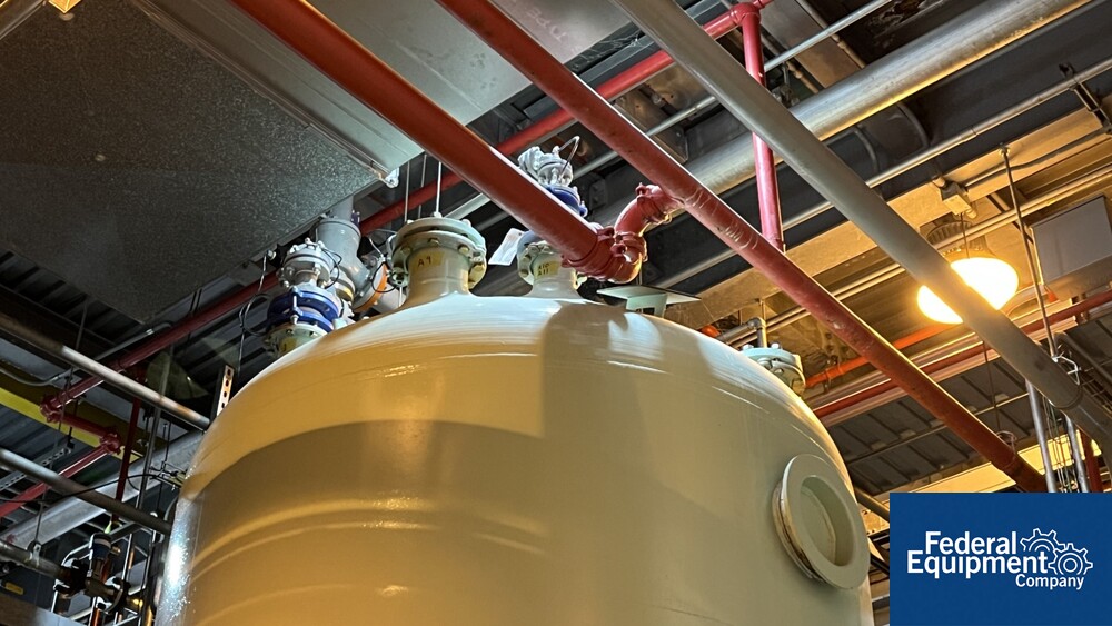 3,000 Gal Pfaudler Glass Lined Vertical Chemstore Receiver, 100 ...