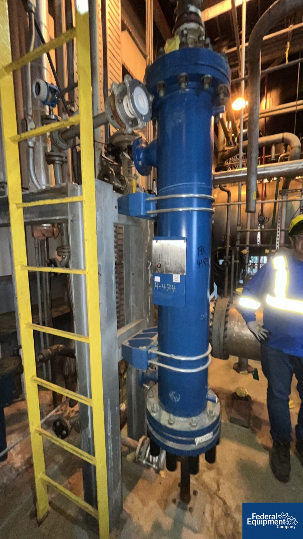 38.8 Sq Ft SGL Carbon Graphite Block Heat Exchanger, 100/100# | Federal ...