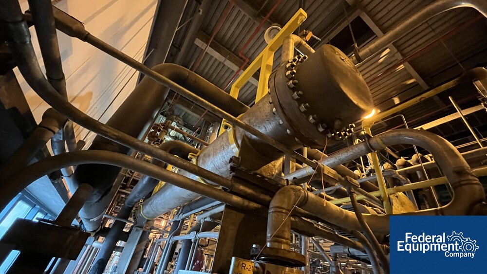 286 Sq Ft Atlas Heat Exchanger, 316 S/S, 100/100# | Federal Equipment ...