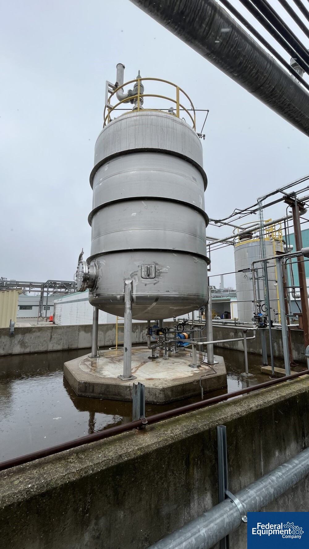 13,000 Gal Samuel Pressure Vessel Group Receiver Tank, S/S, 15 ...