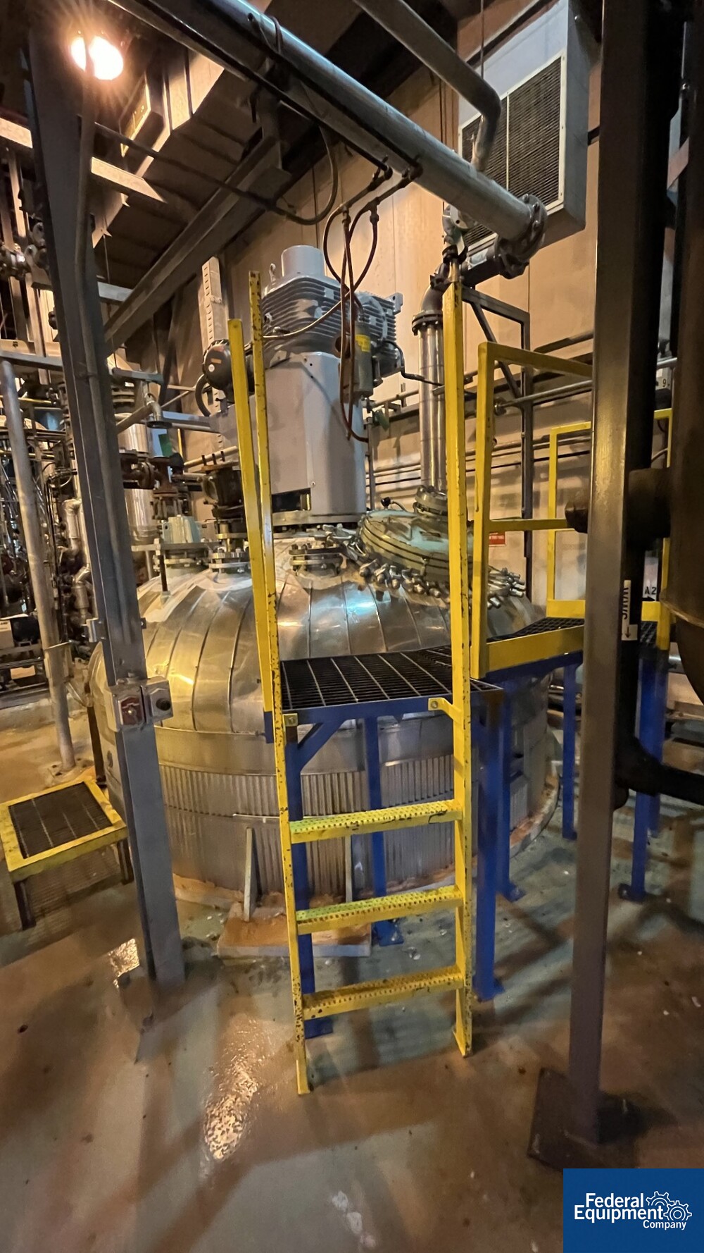 5,000 Gal 3V Tech Glass Lined Reactor, 100/125# | Federal Equipment Company