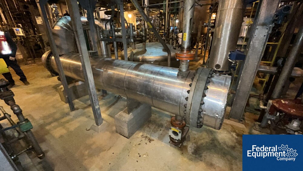 490 Sq Ft Atlas Heat Exchanger, 316 S/S, 90/150# | Federal Equipment ...