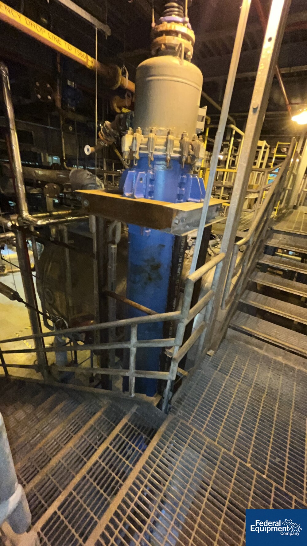 20" x 120" Pfaudler Glass Lined Column, 15# | Federal Equipment Company