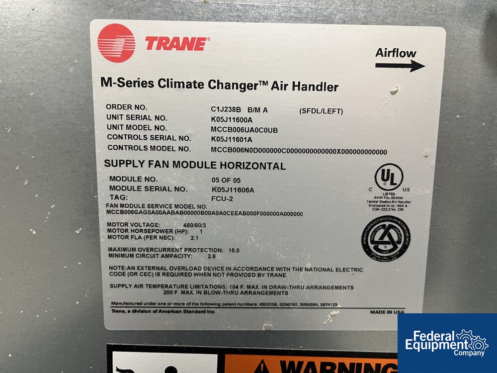 Trane M-Series Climate Changer Air Handler | Federal Equipment Company
