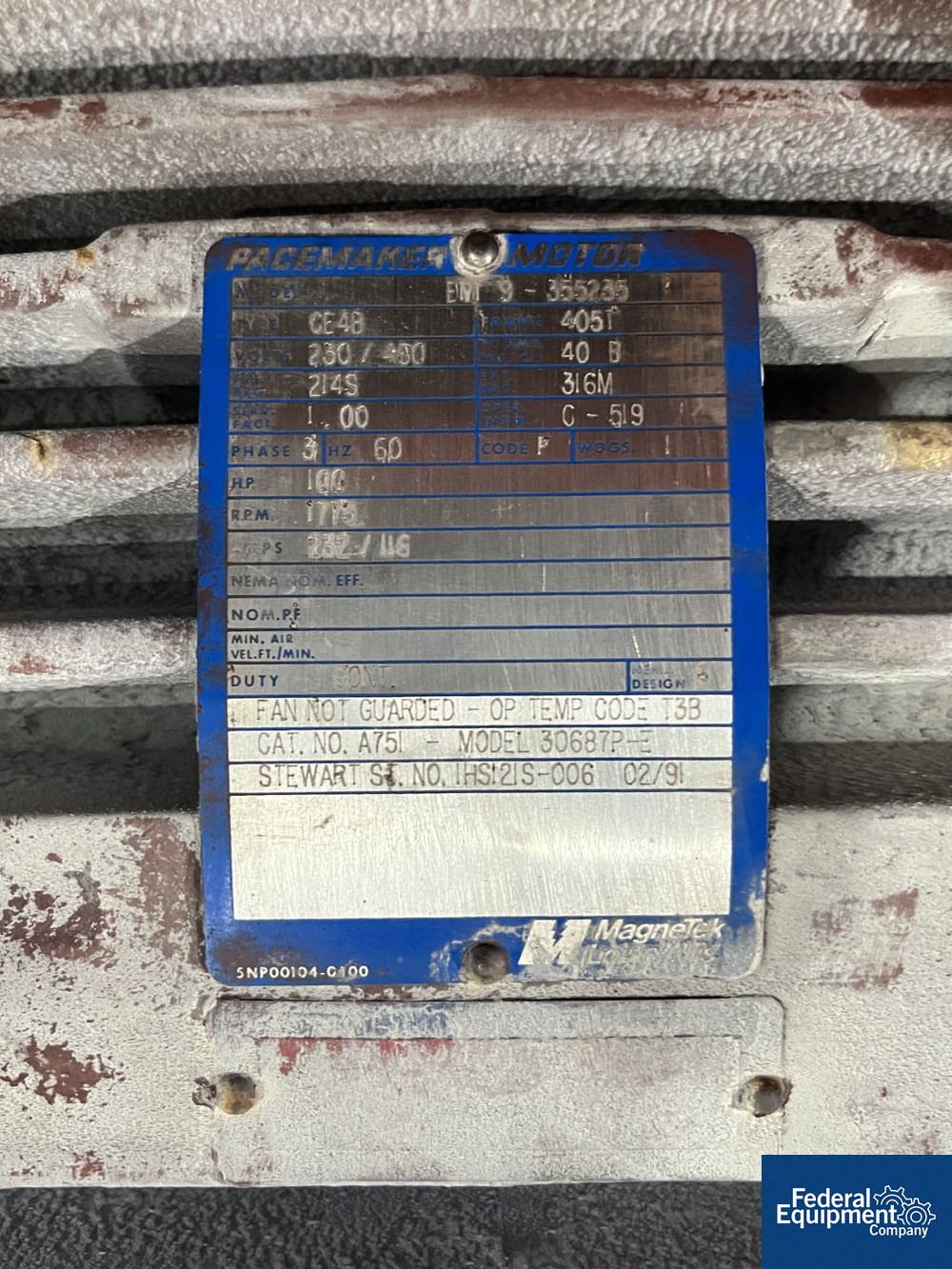 100 HP Hockmeyer Disperser | Federal Equipment Company