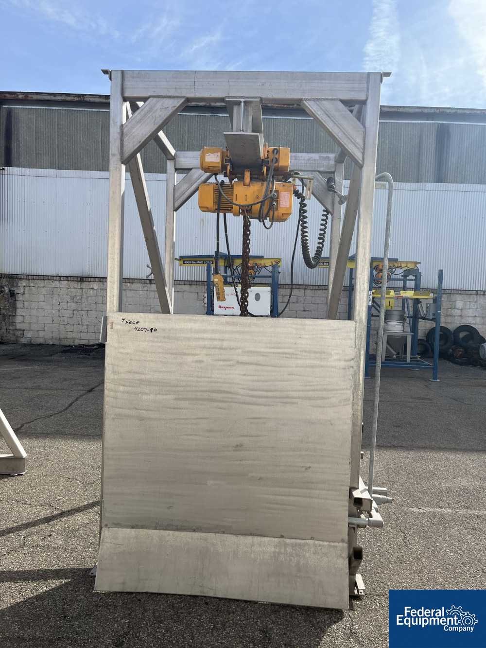 Hapman Bulk Bag Unload Stand | Federal Equipment Company