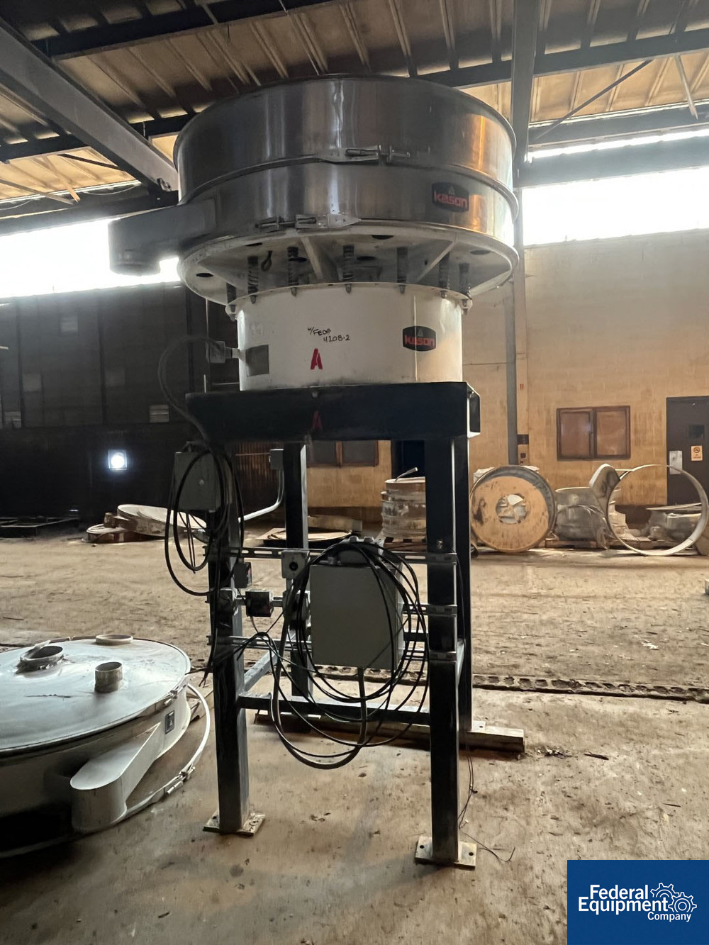 60” Kason screen, model K60-1C-SS, S/S, 2 Deck | Federal Equipment Company