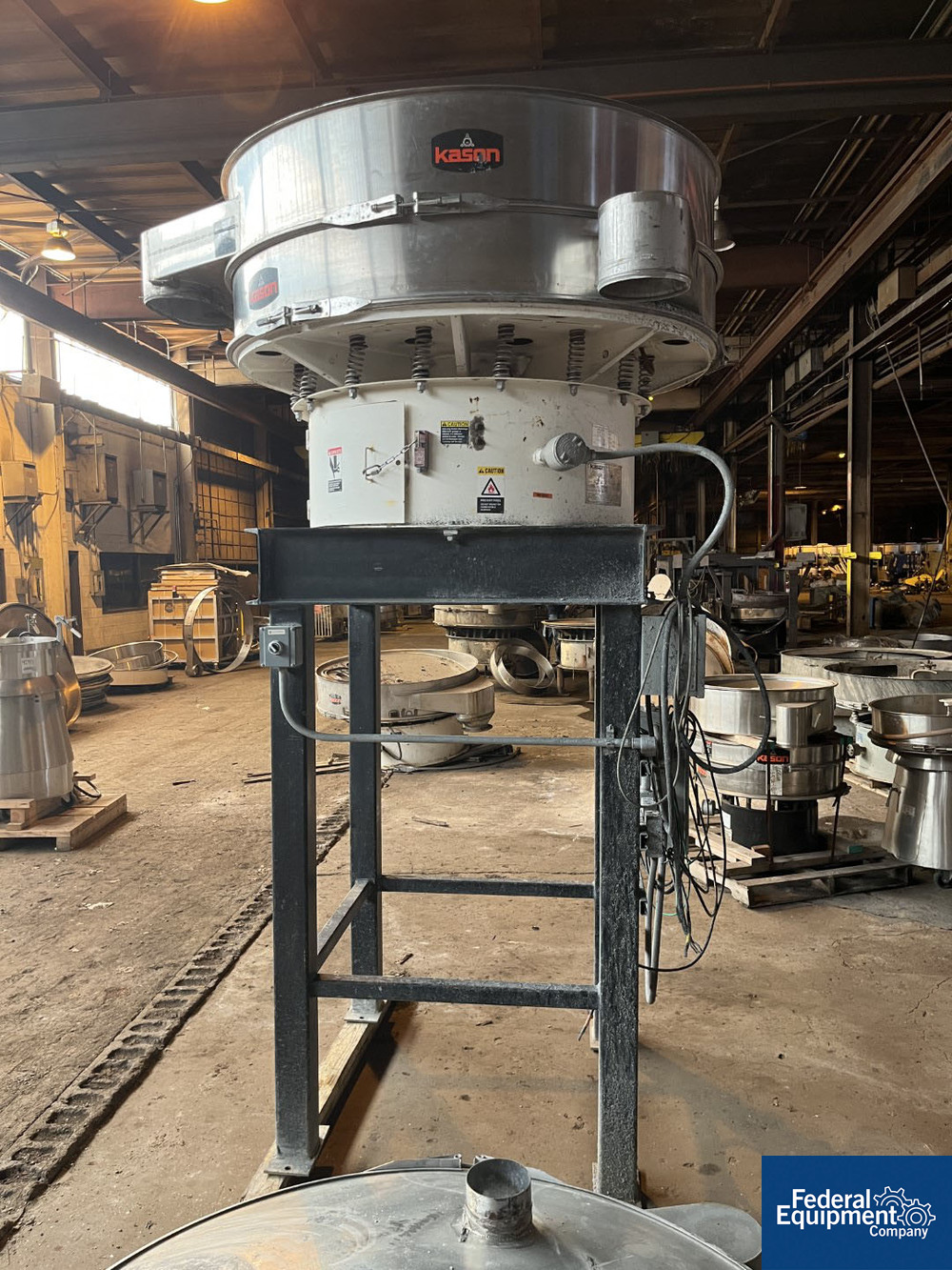 60” Kason screen, model K60-1C-SS, S/S, 2 Deck | Federal Equipment Company