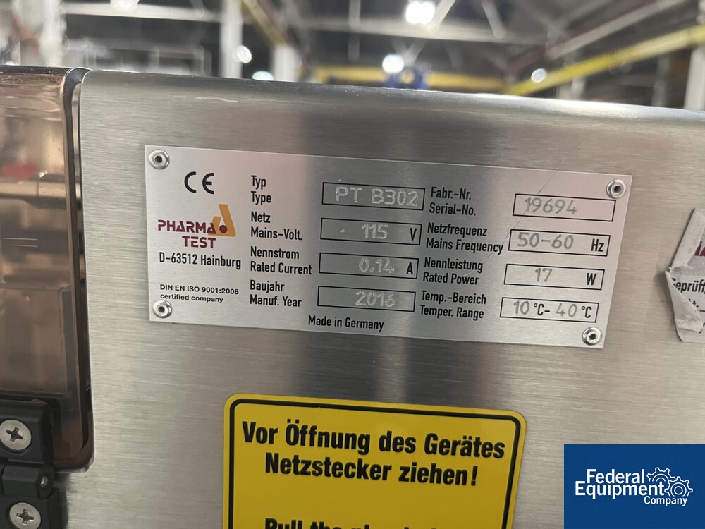 Pharma Test Hardness Tester, Model B302 | Federal Equipment Company