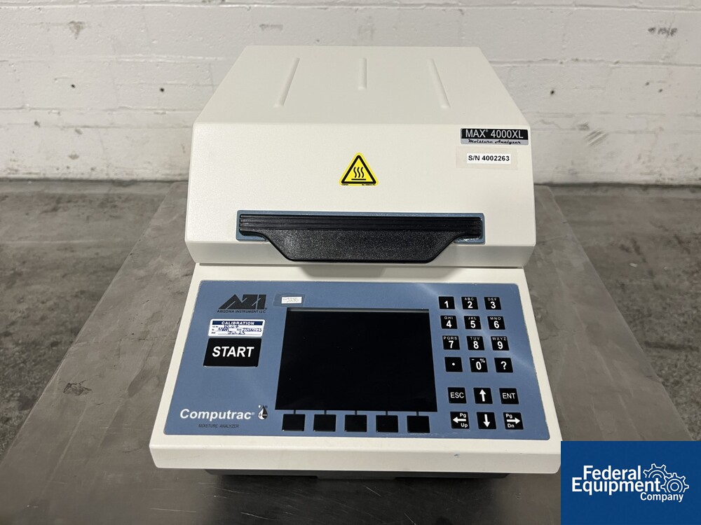 Arizona Computrac MAX 4000XL Moisture Analyzer | Federal Equipment Company