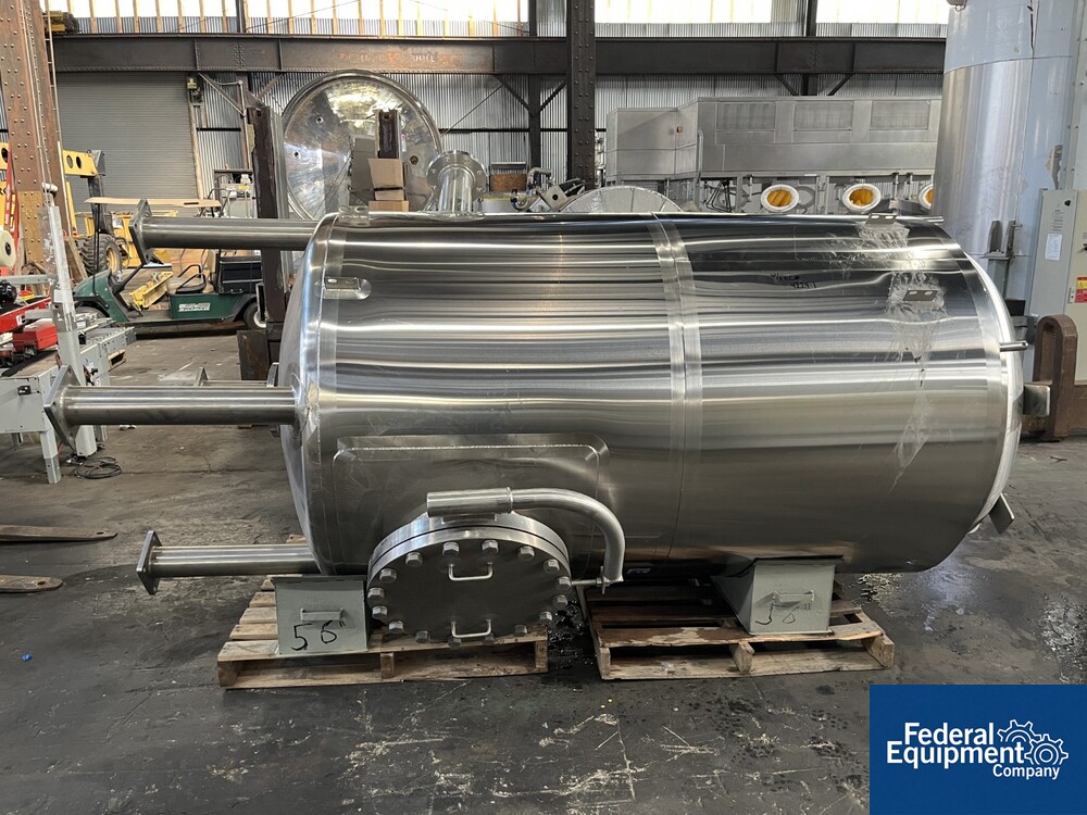 650 Gal Feldmeier Jacketed Receiver Tank, 316L S/S, 48/100 | Federal ...