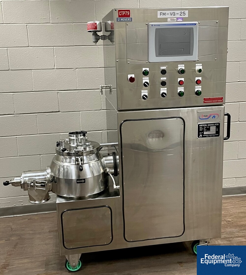 25 Liter Glatt FM-VG Vertical High Shear Granulator | Federal Equipment ...