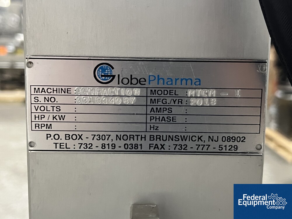GlobePharma Tablet Press, Model MTCM-1 | Federal Equipment Company