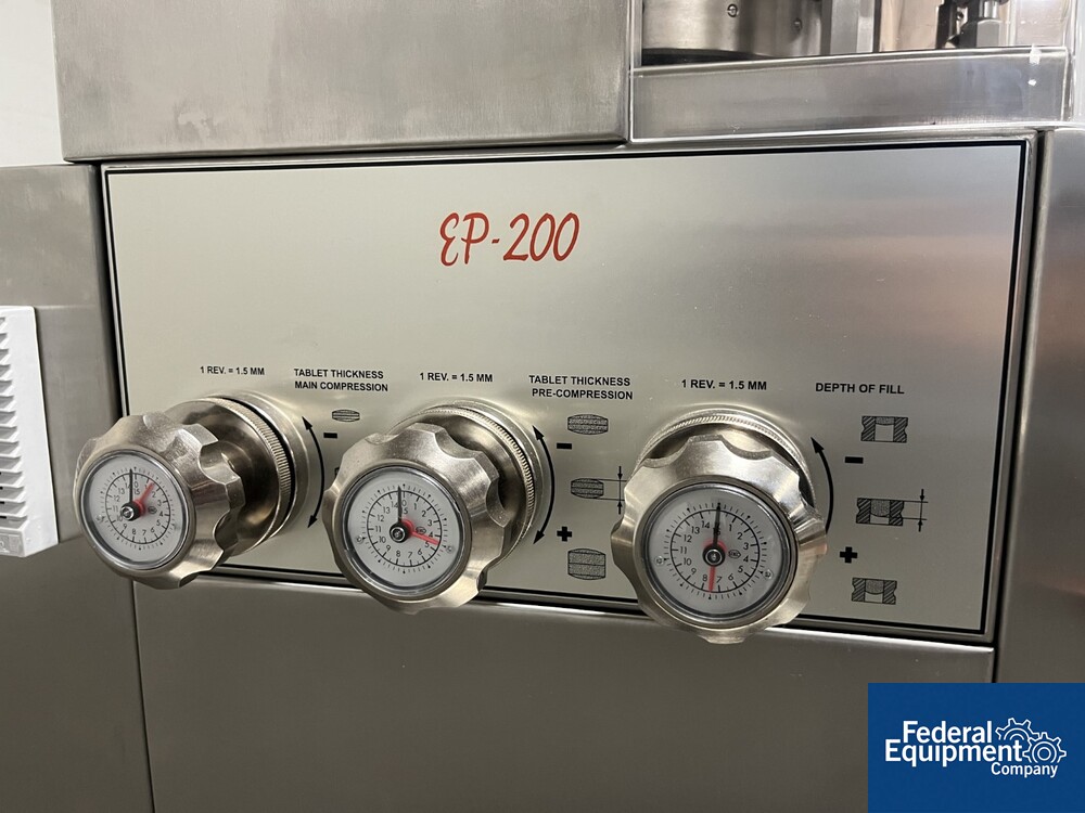 Parle-Elizabeth EP 200 R&D Tablet Press, 14 Station | Federal Equipment ...