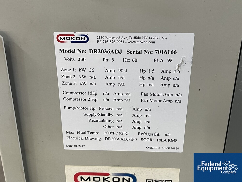 36 KW Mokon Temperature Control Unit, Model DR2036ADJ | Federal ...