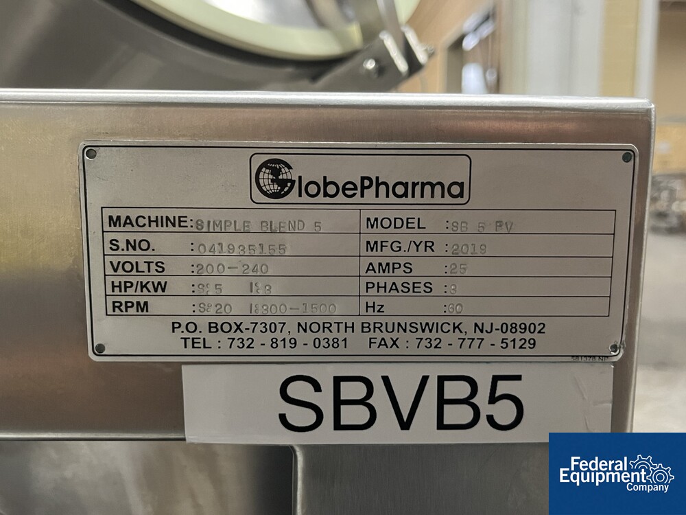 5 Cu Ft GlobePharma SimpleBlend Blender | Federal Equipment Company