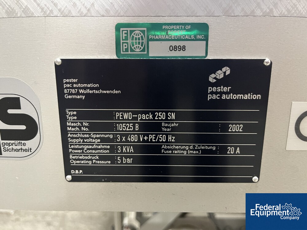 Pester Bundler, Model PEWO-pack 250 SN | Federal Equipment Company