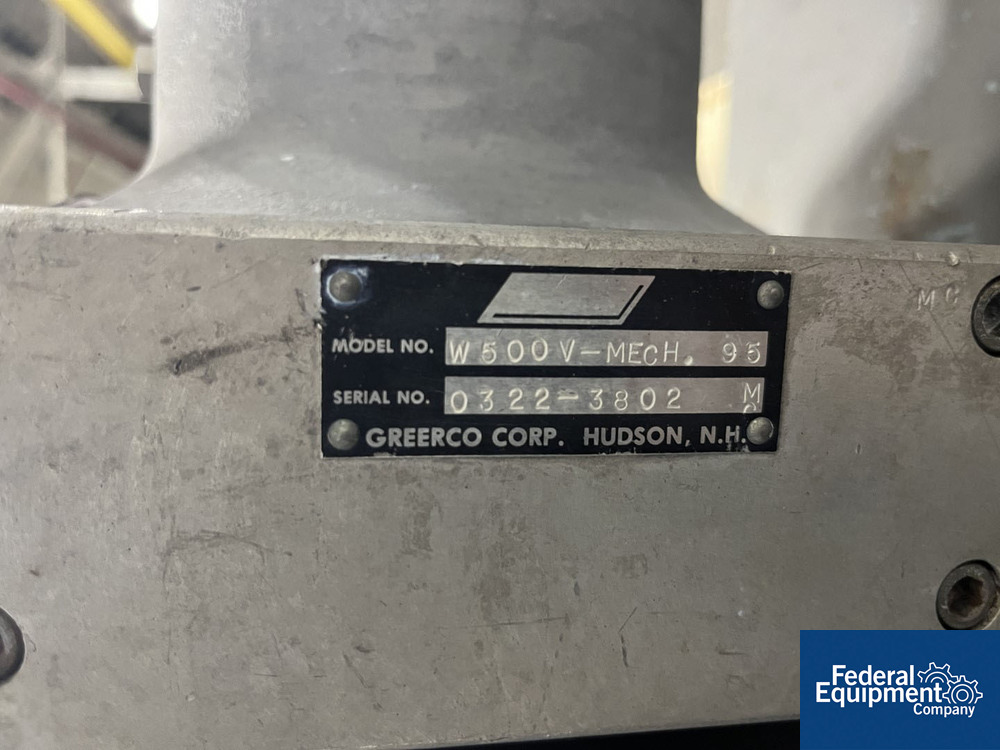 Greerco Inline Colloid Mill, Model W500V-Mech | Federal Equipment Company