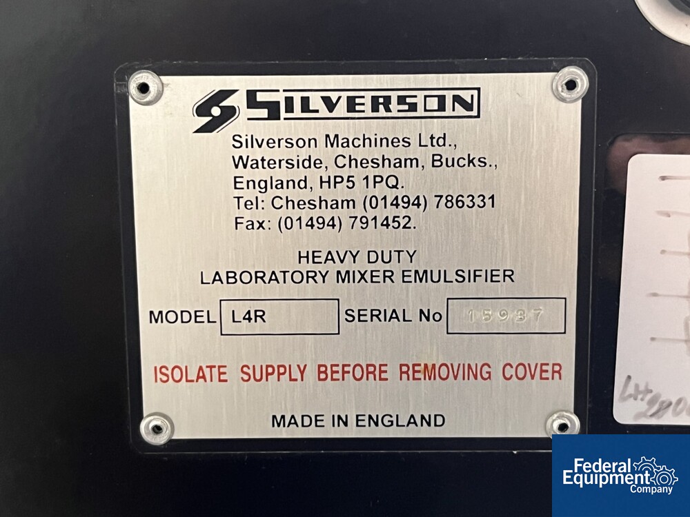 Silverson Homogenizer Mixer | Federal Equipment Company