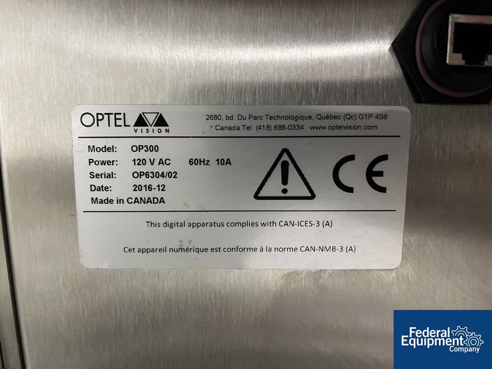 Optel Vision Inspection Station, Model OP300 | Federal Equipment Company