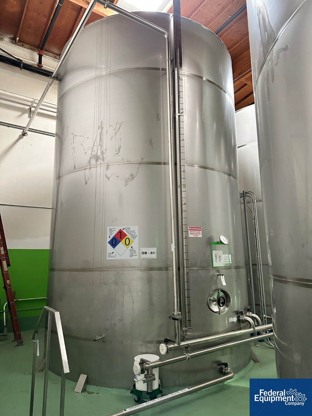 14,485 Gal Herpasur SA Storage Tank, 304 S/S | Federal Equipment Company