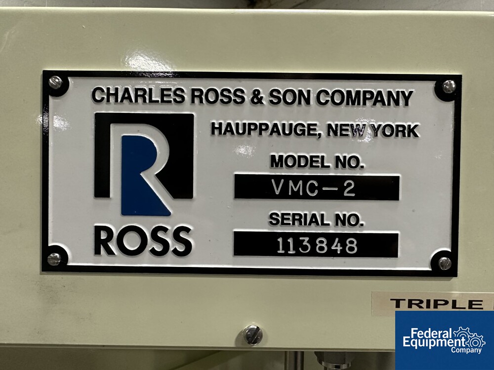 2 Gal Ross Tiple Motion VersaMix Mixer, Model VMC-2, 316 S/S | Federal ...