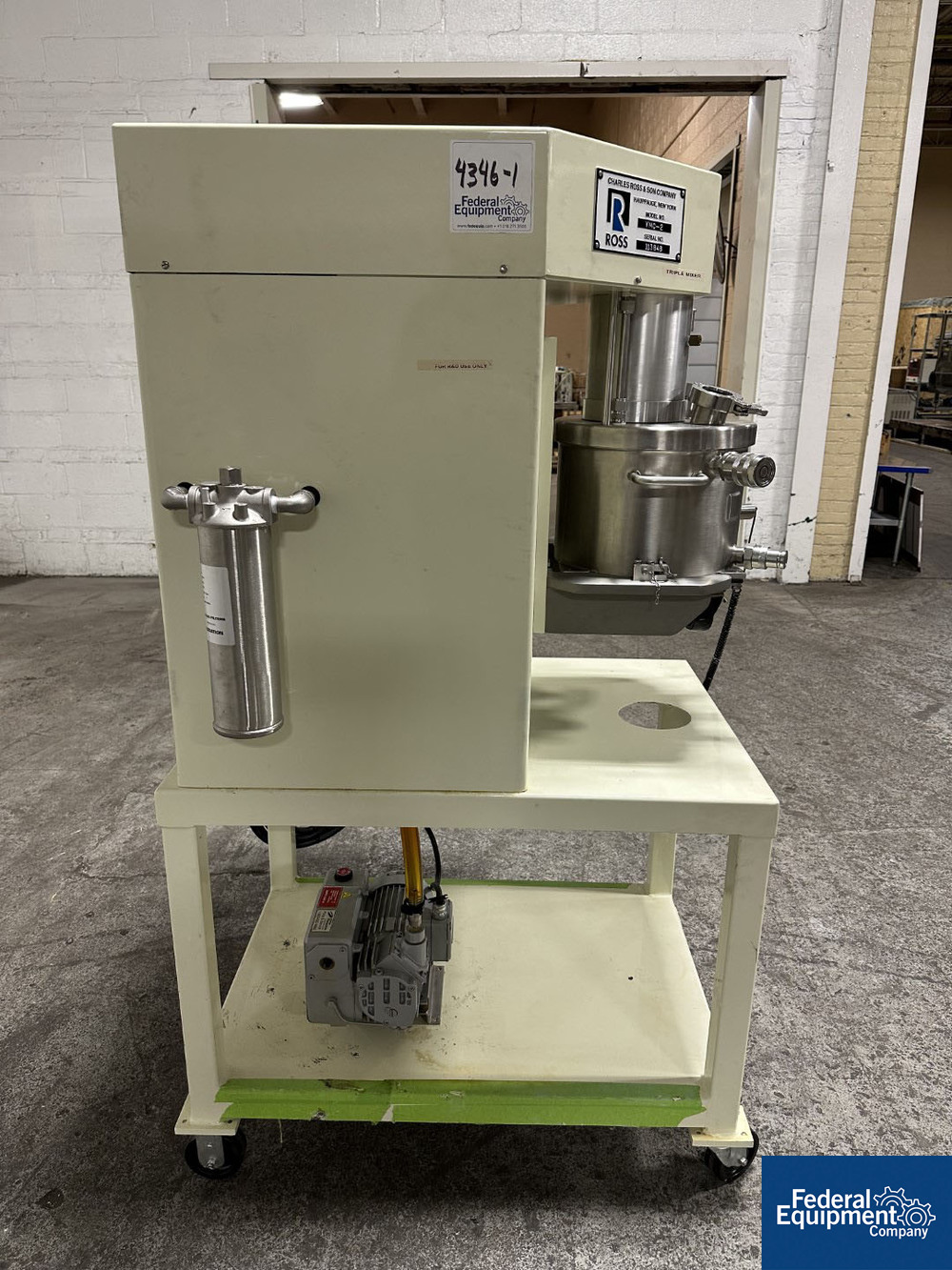 2 Gal Ross Triple Motion VersaMix Mixer, Model VMC-2, 316 S/S | Federal ...
