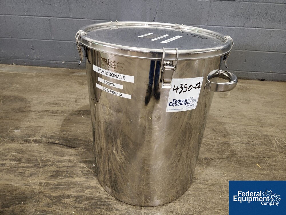 26 Gal Eagle Stainless Tank, Model CTH-47-H, 316L S/S | Federal ...