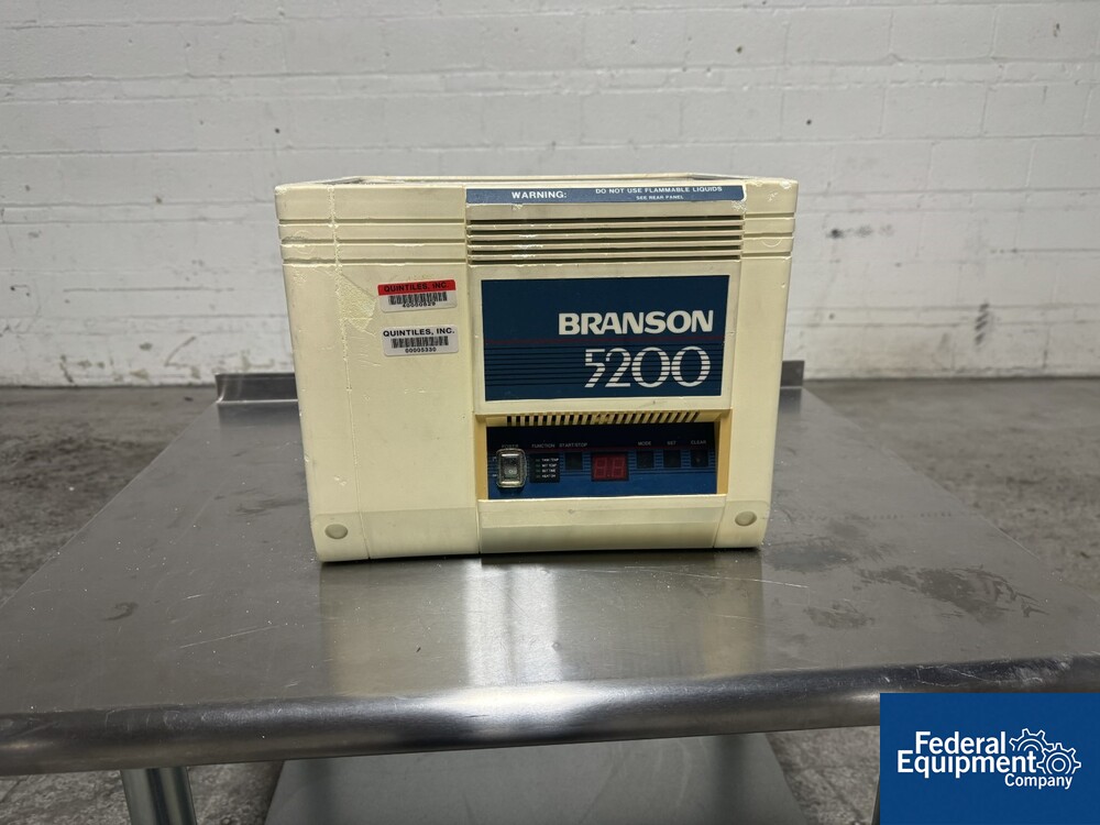 Branson Ultrasonic Cleaner, Model B5200R-4 | Federal Equipment Company